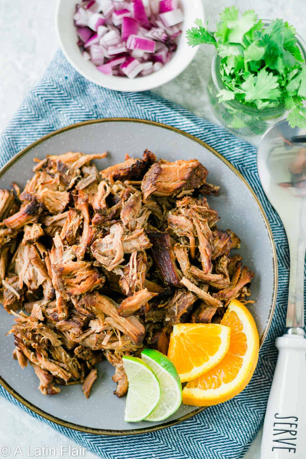 Easy Carnitas (Slow Cooker Mexican Pulled Pork) | A Latin Flair