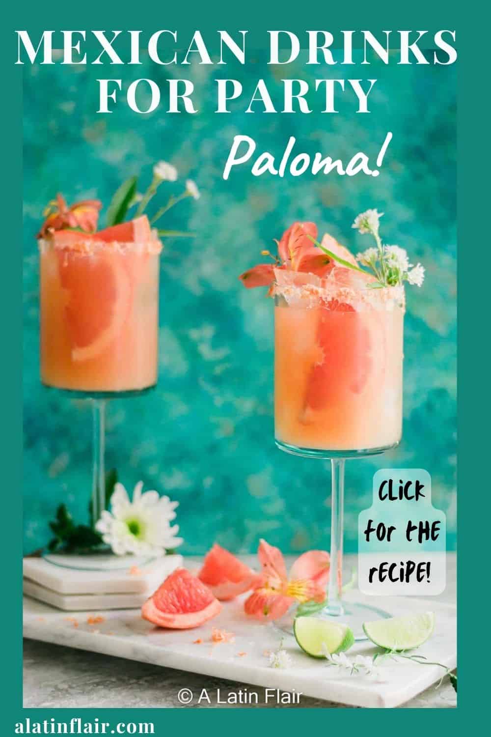 Mexican Paloma: The Best Grapefruit and Tequila Cocktail | A Latin Flair