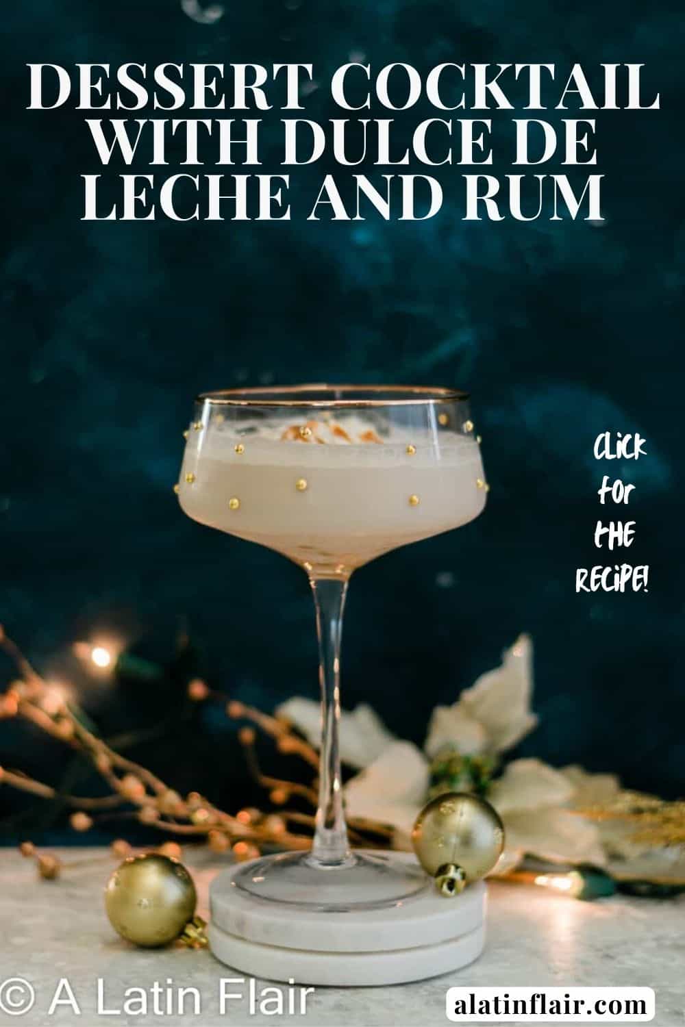 Decadent Dulce de Leche Martini Cocktail with Rum | A Latin Flair