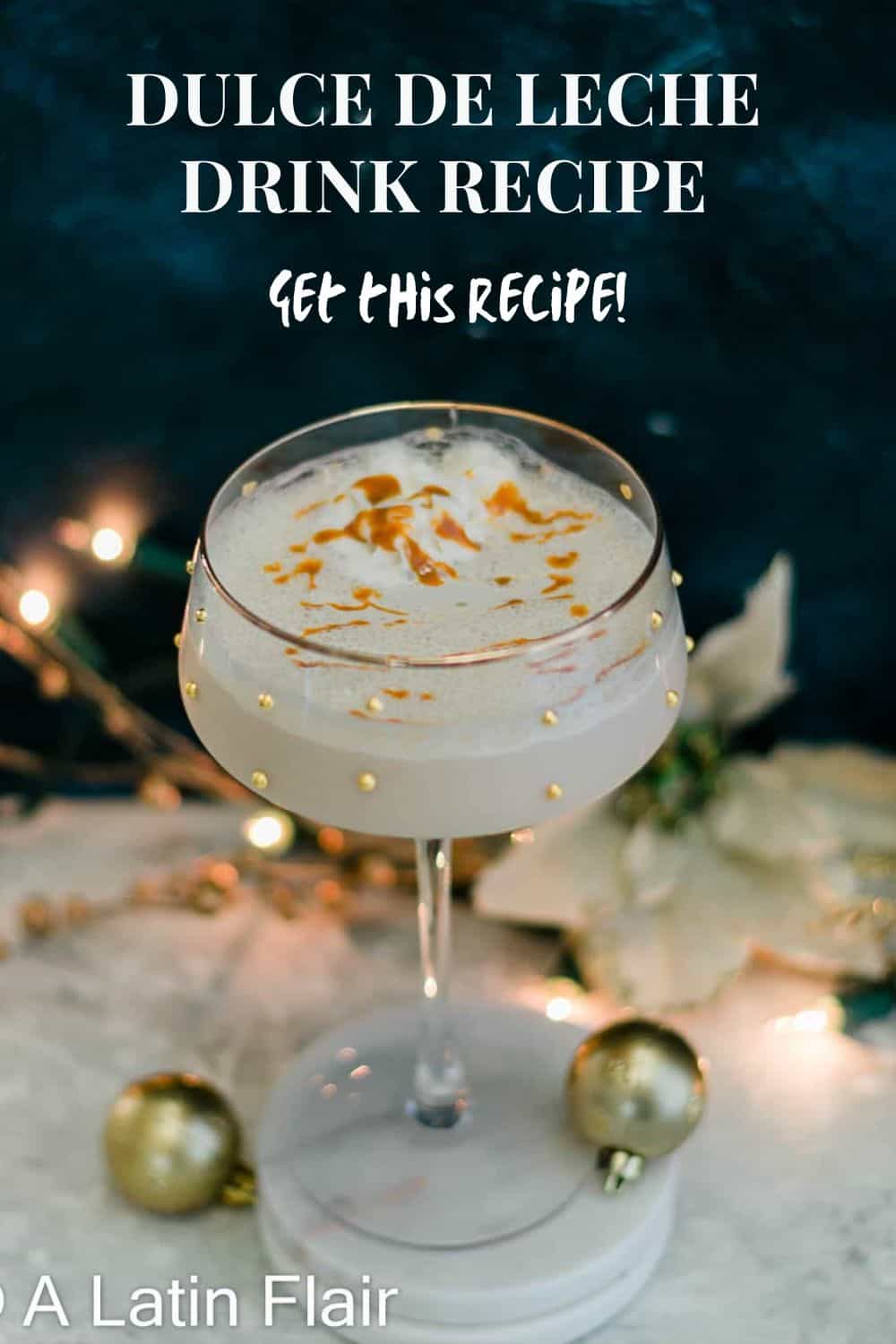 Decadent Dulce de Leche Martini Cocktail with Rum | A Latin Flair