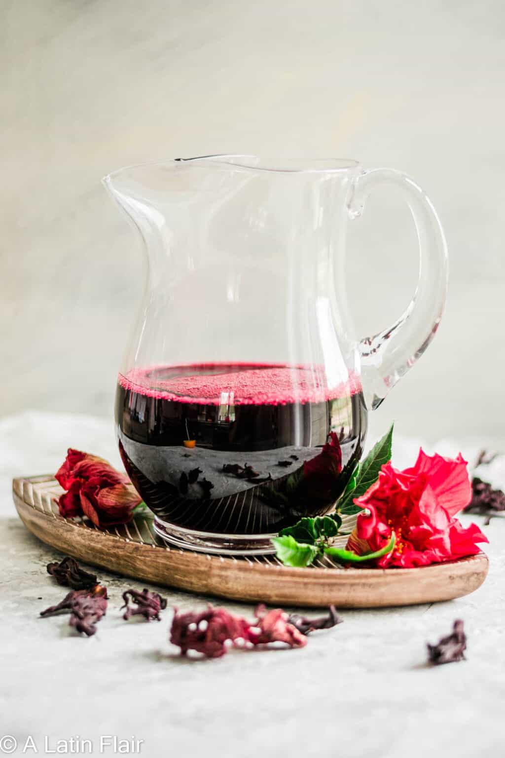 Agua Fresca de Jamaica (Homemade Hibiscus Iced Tea) | A Latin Flair