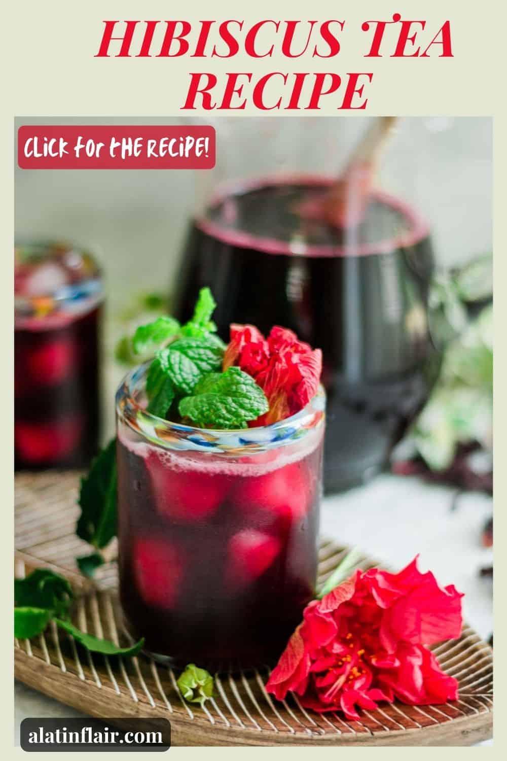 Agua Fresca de Jamaica (Homemade Hibiscus Iced Tea) | A Latin Flair