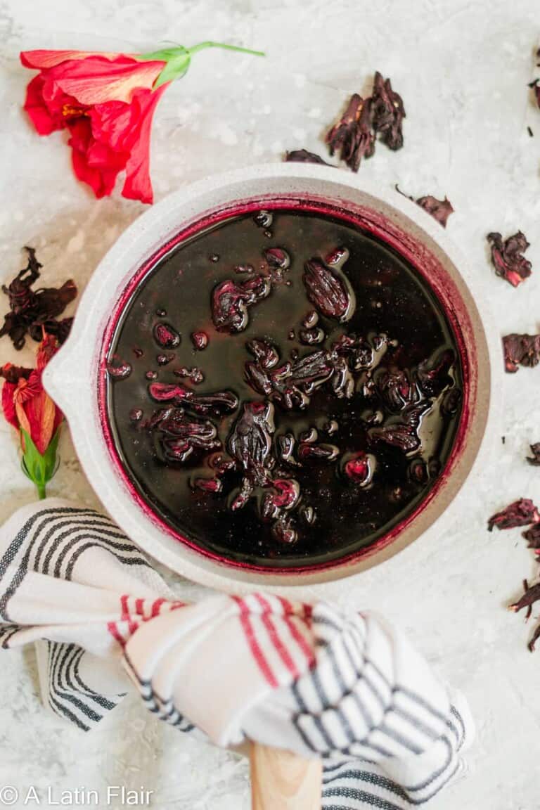Agua Fresca de Jamaica (Homemade Hibiscus Iced Tea) | A Latin Flair