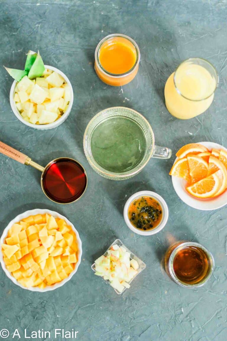 Tropical Puerto Rican Sangria with Passion Fruit and Rum | A Latin Flair