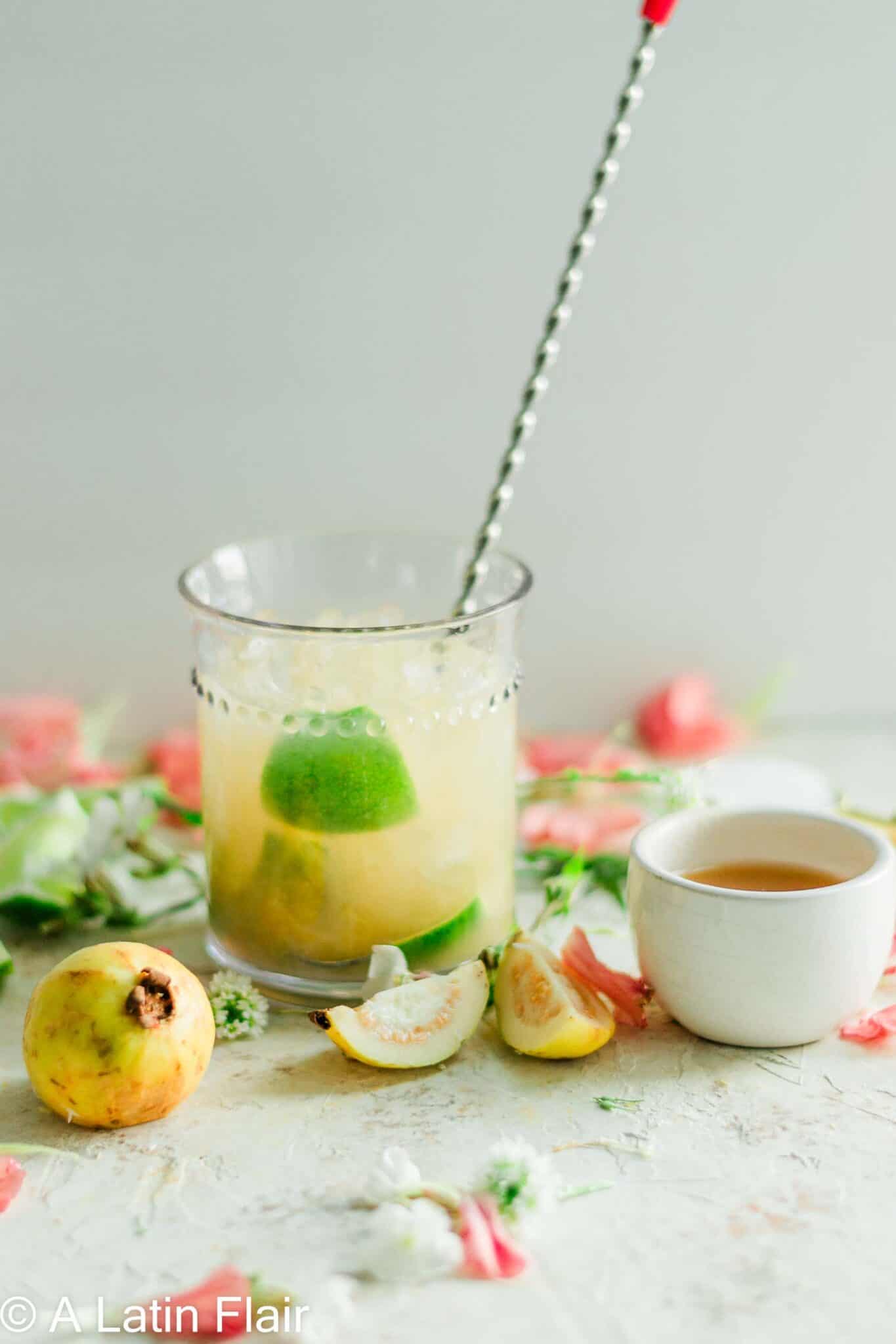 Guava Caipirinha (Brazilian Guava Cocktail Recipe) | A Latin Flair