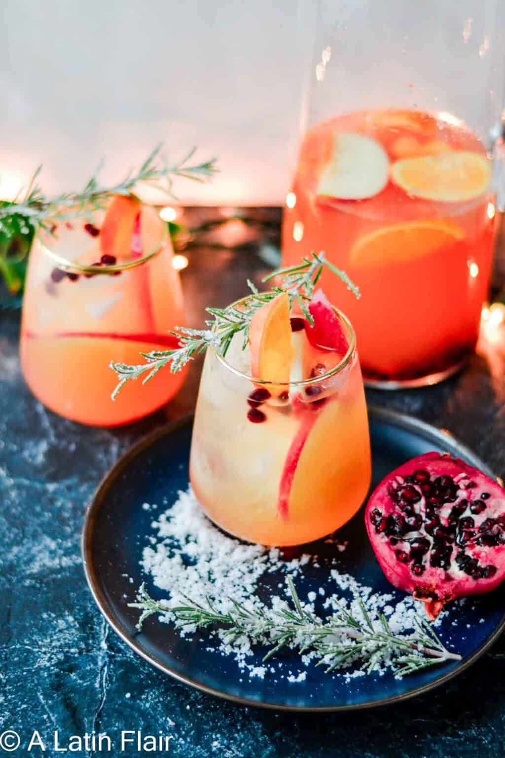 Easy and Festive Christmas Sangria with White Wine | A Latin Flair