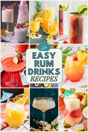 20+ Easy Rum Drinks and Cocktails to Make at Home | A Latin Flair
